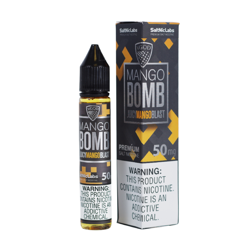 MANGO BOMB VGOD SALTNIC E-LIQUID 50 MG 30ML – Vapebeat